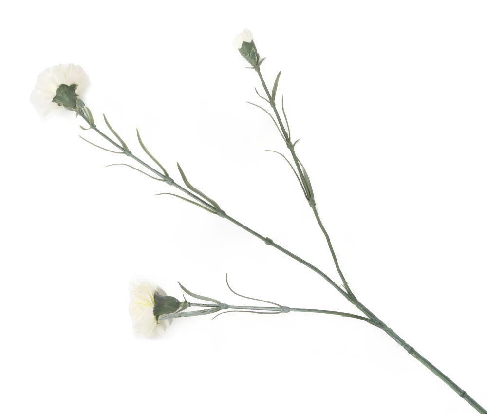 Artificial 70cm Single Stem White Carnation | Closer2Nature